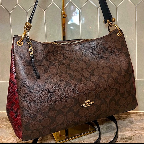 Coach | Bags | Coach Signature 2 Way Handbag And Crossbody | Poshmark